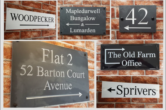 House Number Signs & Personalised House Name Plates UK | House Sign Sh ...