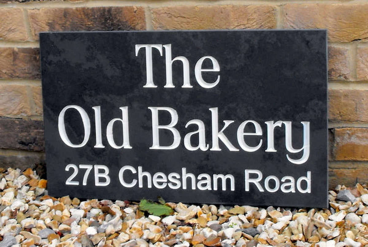 Large slate house sign 500mm x 300mm | House Sign Shop
