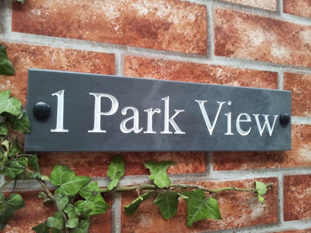Slate House Signs UK — Deep Engraved Slate House Numbers & Plaques ...